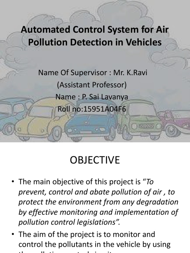 Automated Control System For Air Pollution Detection in Vehicles | PDF ...