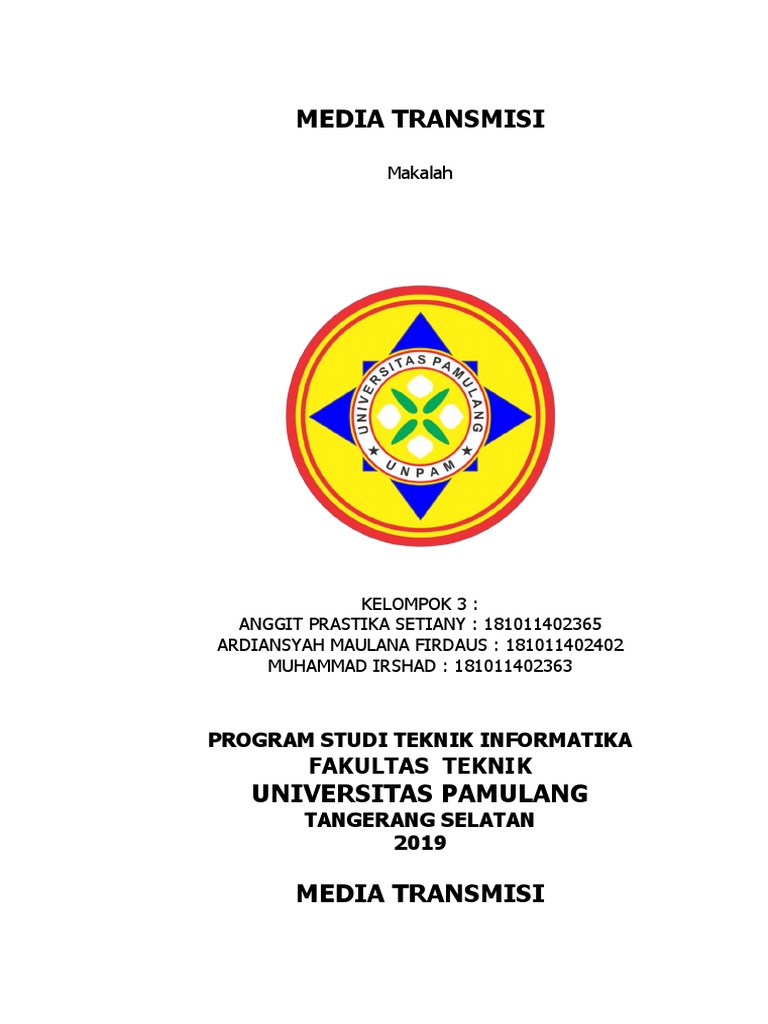 Makalah Media Transmisi Kelompok 3 Komunikasi Data | PDF