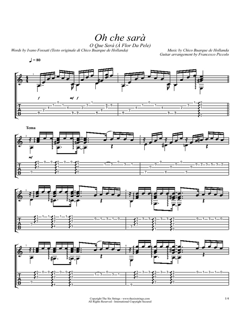 13 - Fiorella Mannoia - Oh Che Sara PDF | PDF | Copyright Law | Law