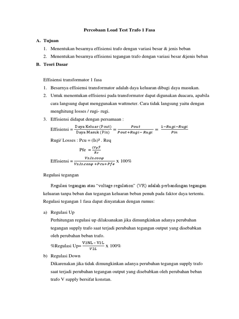Laporan Load Test (I) | PDF