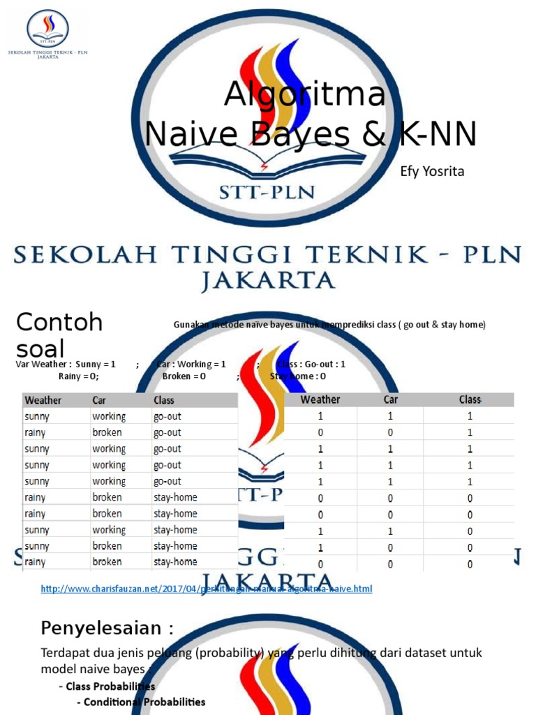 Algoritma Naive Bayes & K-NN (Efy Yosrita) | PDF | Statistical Analysis ...