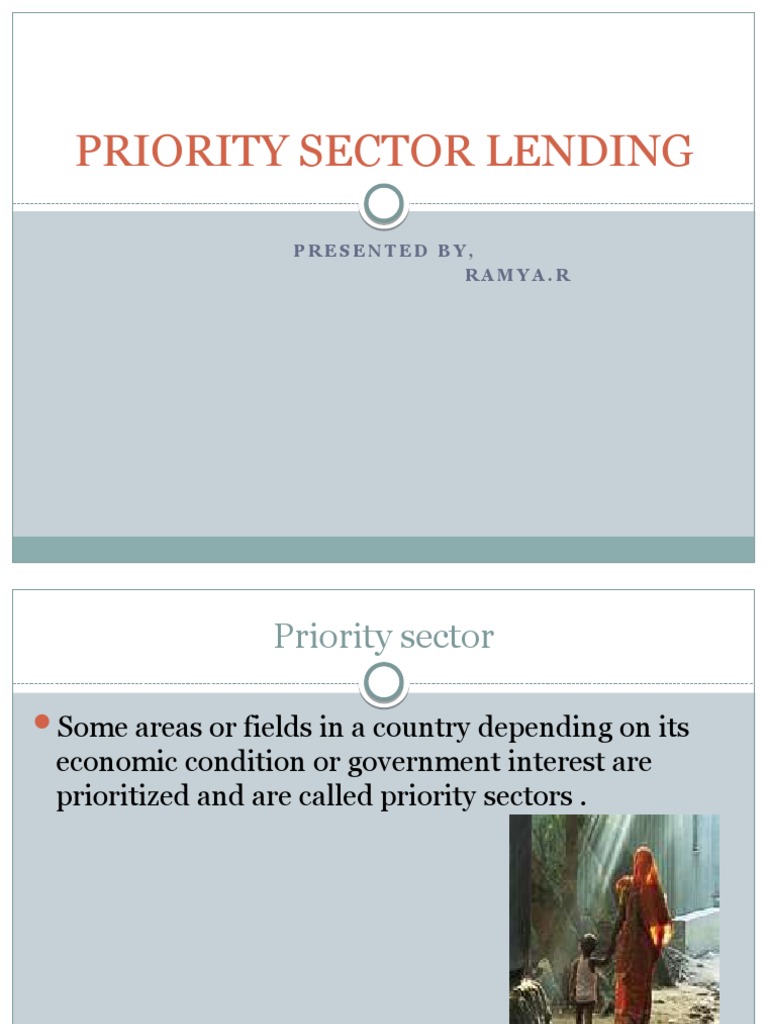 Priority Sector Lending | PDF | Economies