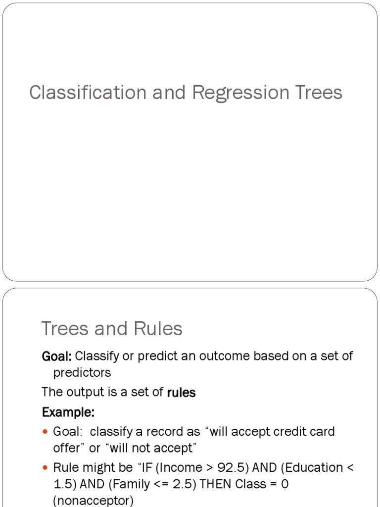 Classification and Regression Trees | PDF | Errors And Residuals | Areas Of Computer Science