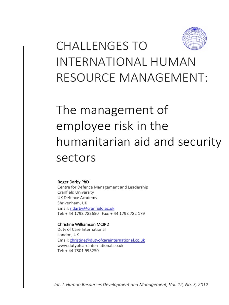 International Human Resource Management | PDF | Employment | Human ...