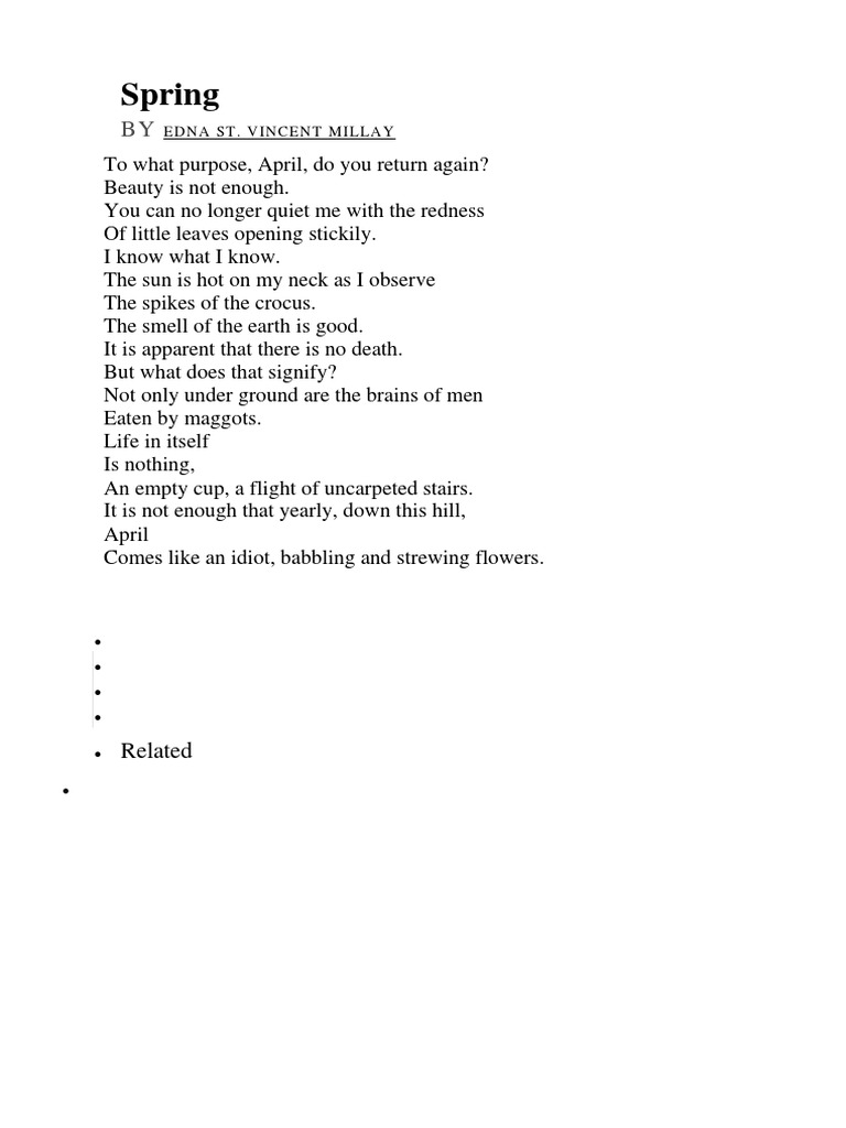 Poem | PDF | Art | General Fiction