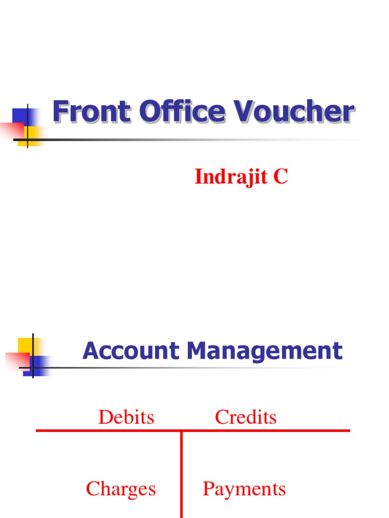 Front Office Voucher: Indrajit C | PDF | Debits And Credits | Money