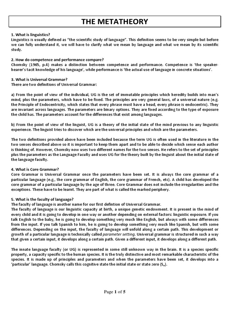 THE METATHEORY (Summary) PDF | PDF | Business