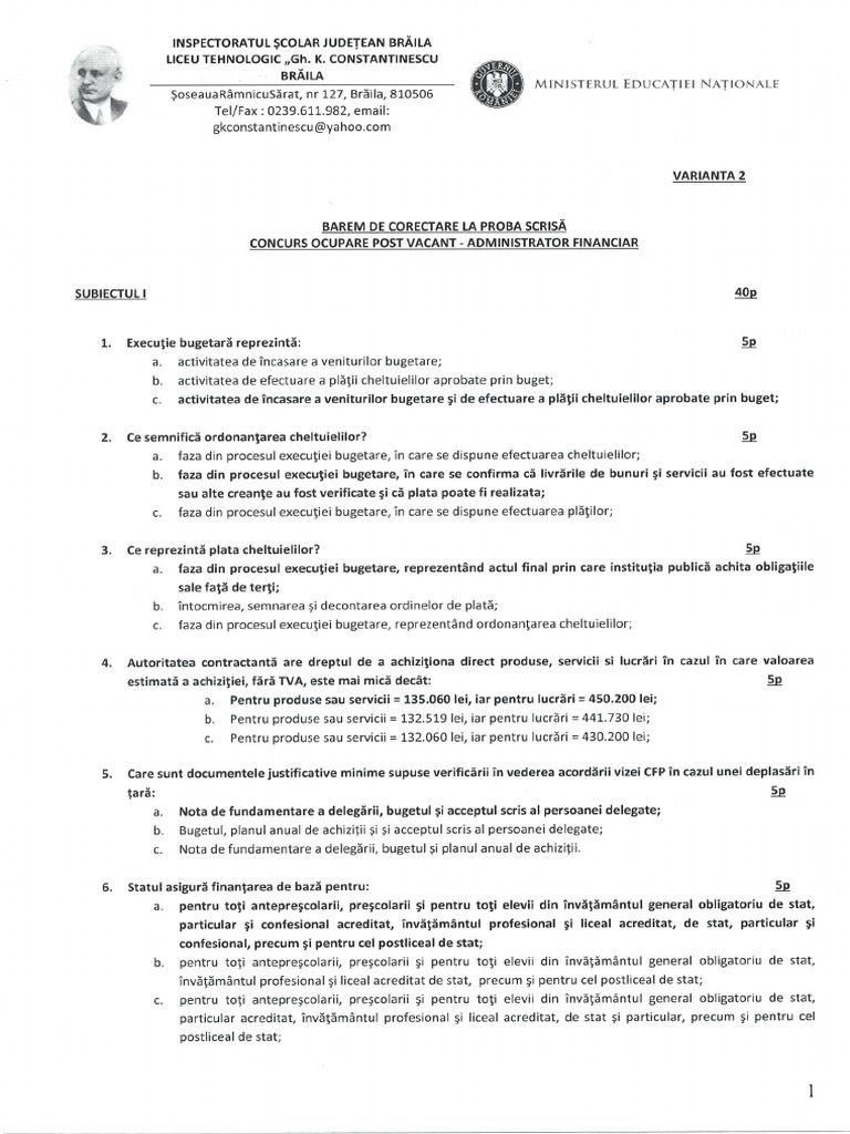 Contabilitate - Curs 5 - Balante de Verificare | PDF