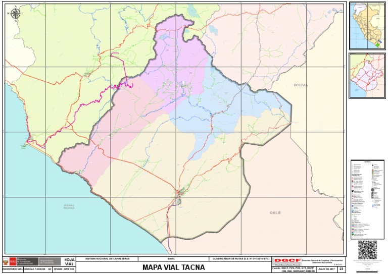 Mapa Vial Tacna PDF | PDF