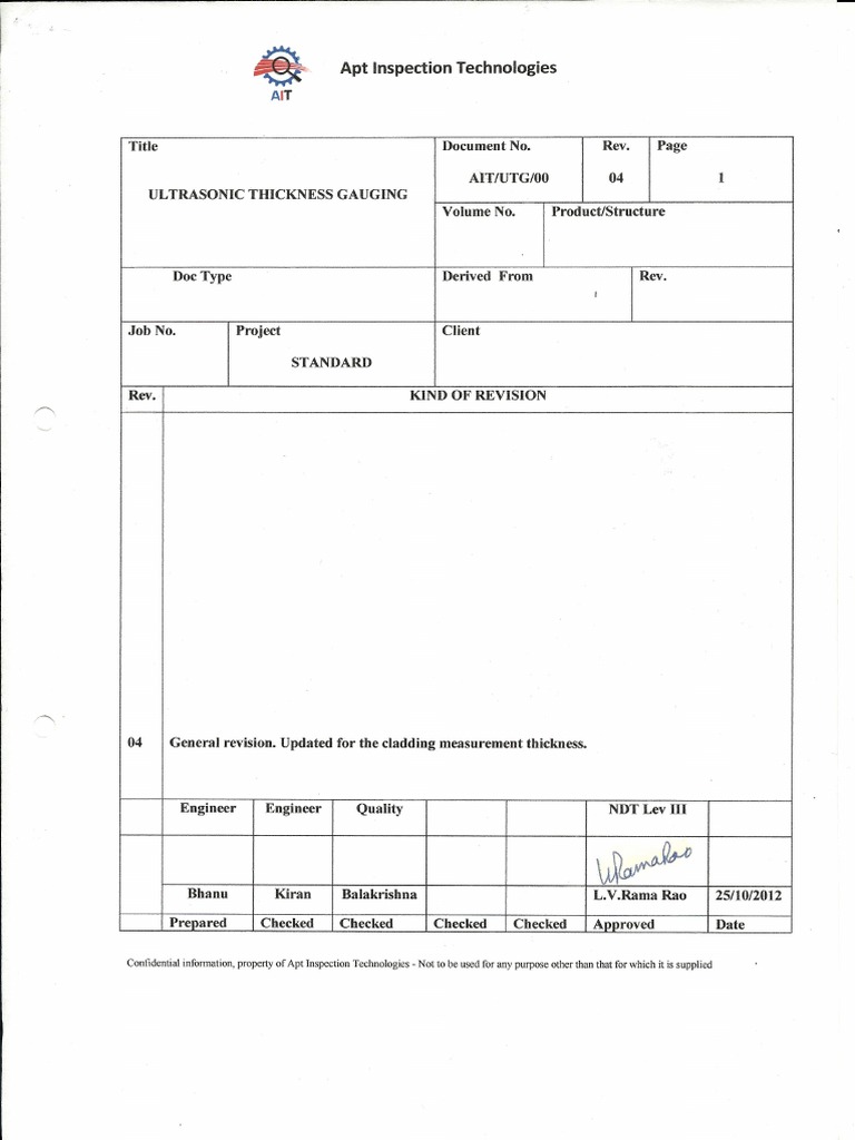 AIT UTG Procedure | PDF