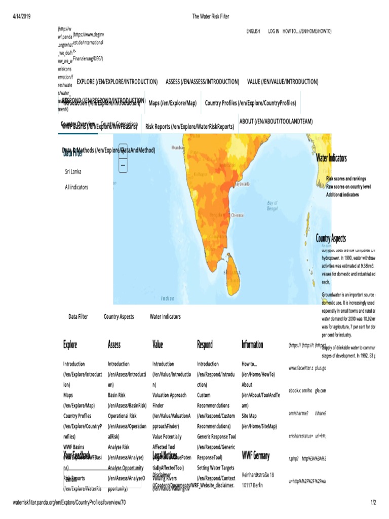 The Water Risk Filter | PDF