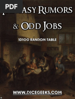 Random Effect d100 Table | PDF | Alcoholic Drinks | Beverages