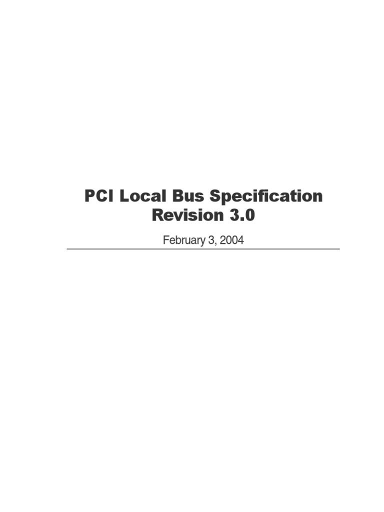 Pci Spec PDF | PDF | Computer Hardware | Office Equipment