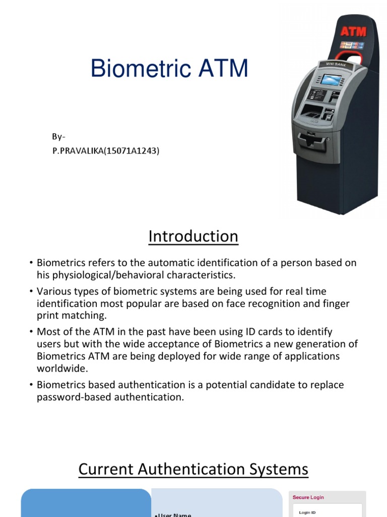 Biometric ATM | PDF | Biometrics | Automated Teller Machine