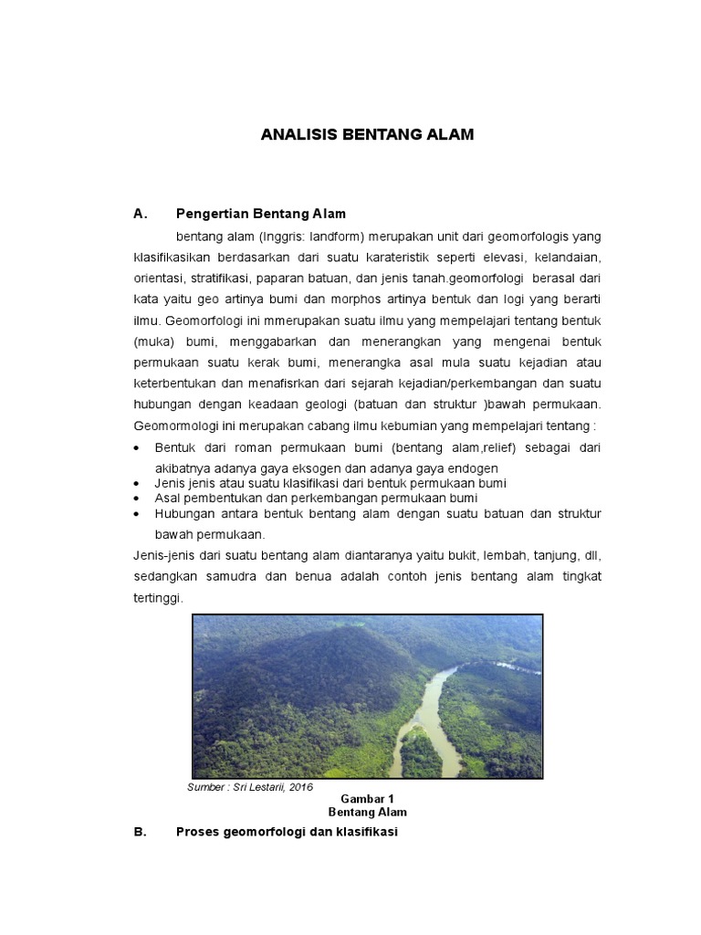 Analisis Bentang Alam | PDF