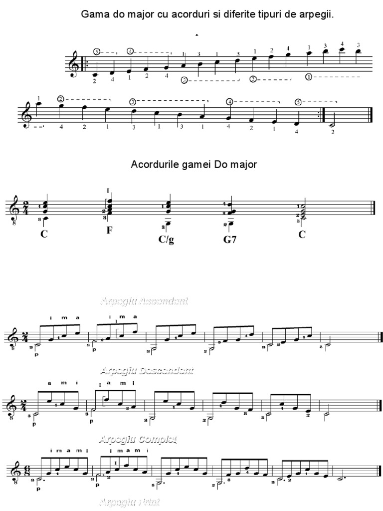 Gama Do Major La Chitara | PDF