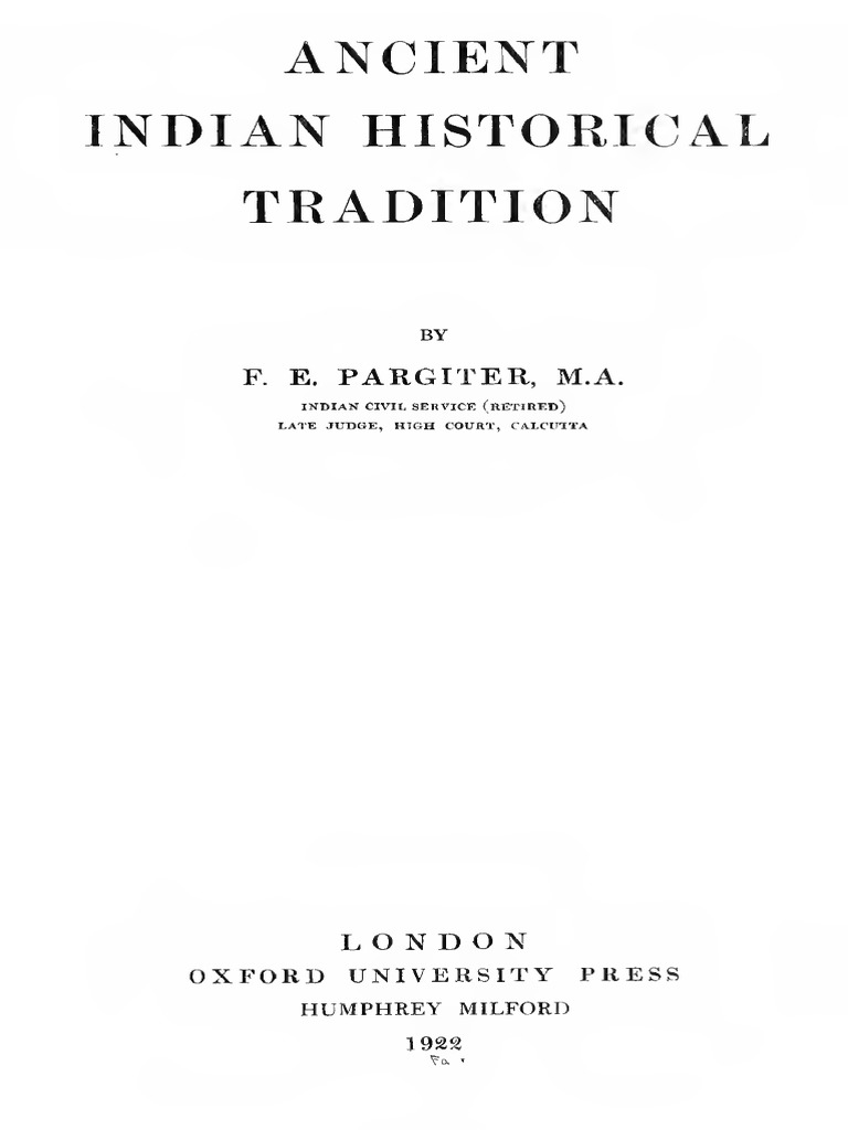 Ancient Indian Historical Tradition PDF | PDF | Vedas | Puranas