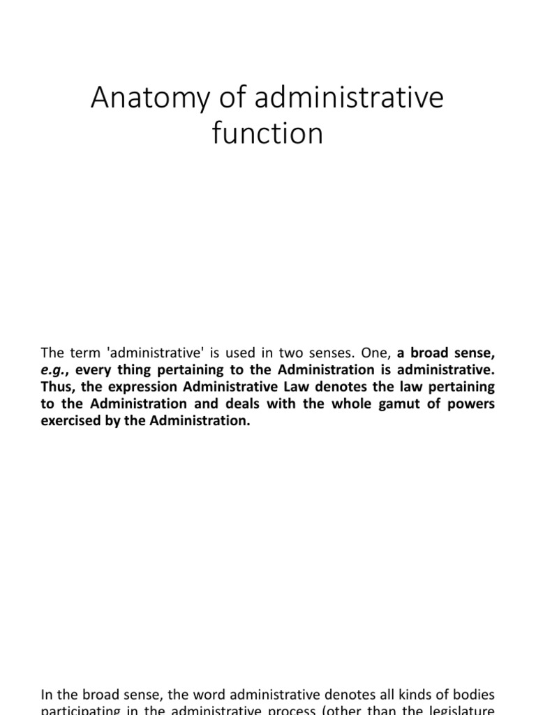Anatomy of Administrative Function - Aparajita Mam | PDF | Judiciaries ...