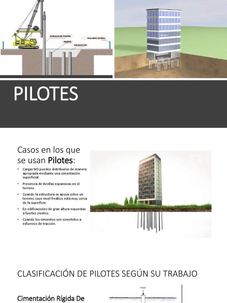 Cimentación de Edificios con Pilotes | PDF