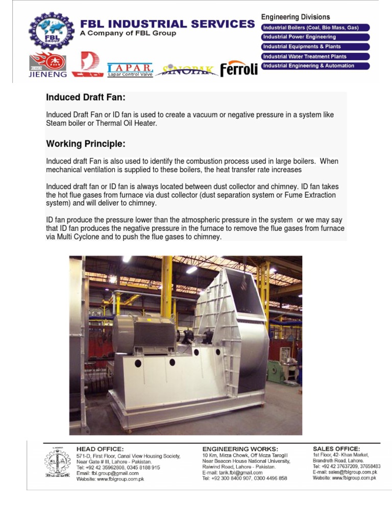 Induced Draft Fan Brochure | PDF