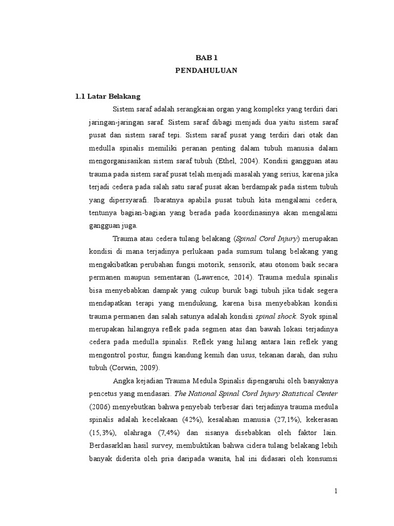KLP 2 - Isi Trauma Medula Spinalis Dan Spinal Shock | PDF
