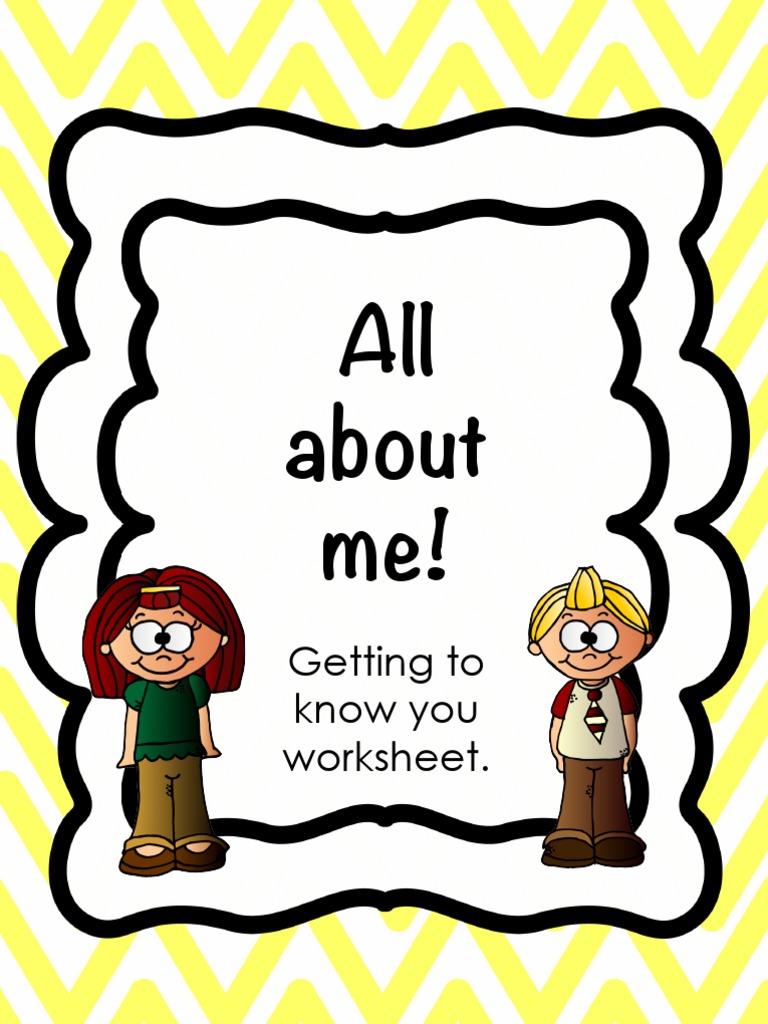 Getting to Know Me: A Self-Reflection Worksheet for Students to Share ...