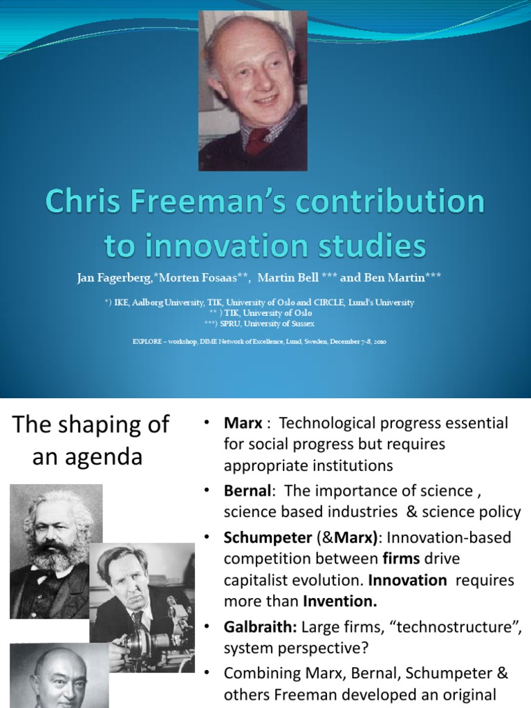 Chris Freeman's Contribution To Innovation Studies 1 | PDF | Innovation | Economics