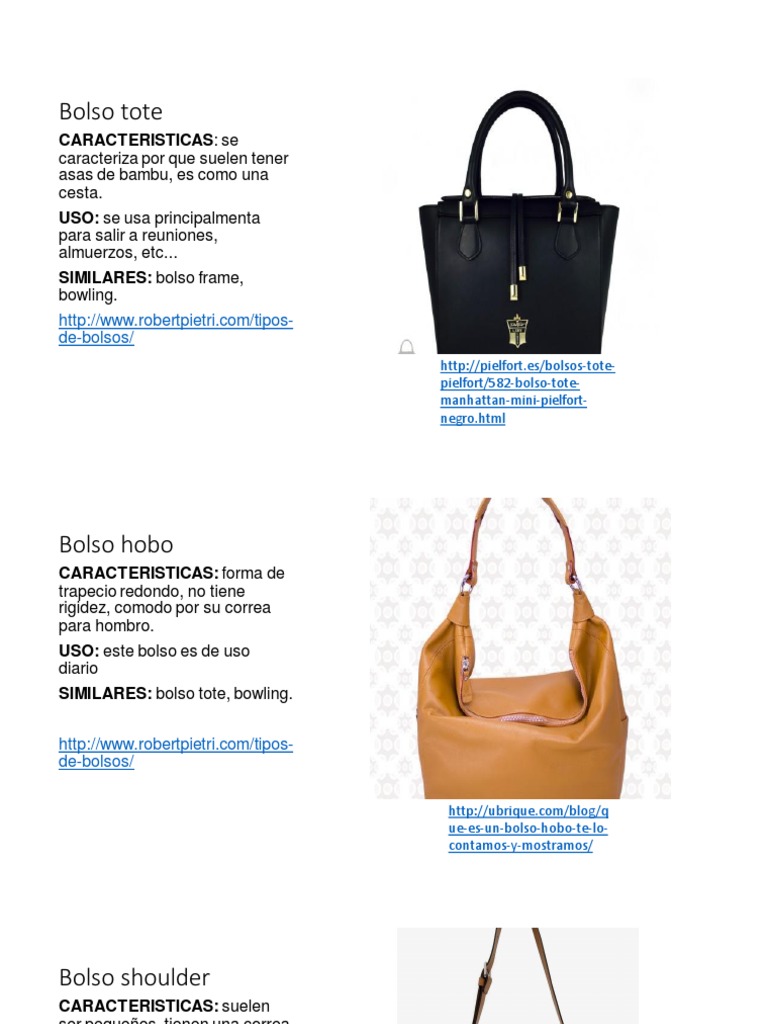 Tipos de Bolsos | PDF