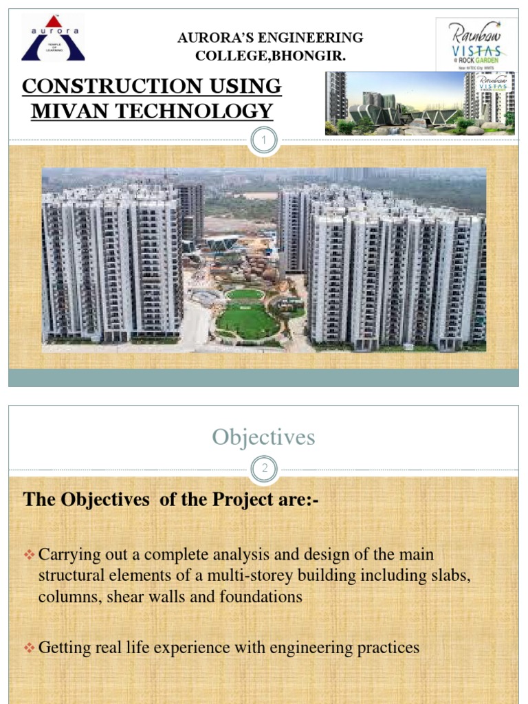 Construction Using Mivan Technology | PDF | Wall | Real Estate Law