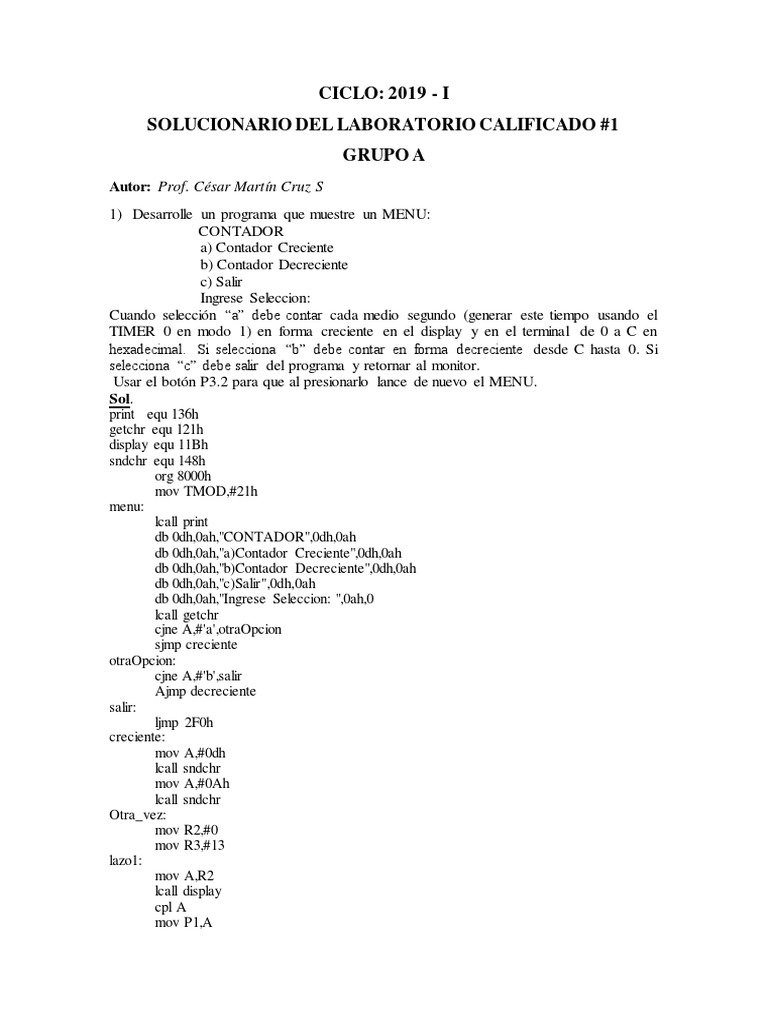 Solucionario cc212 | PDF | Ingeniería Electrónica | Ingeniería Informática