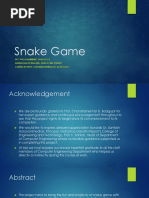 Snake Game Using Gui: Project Report For | PDF | Python (Programming Language) | Graphical User ...