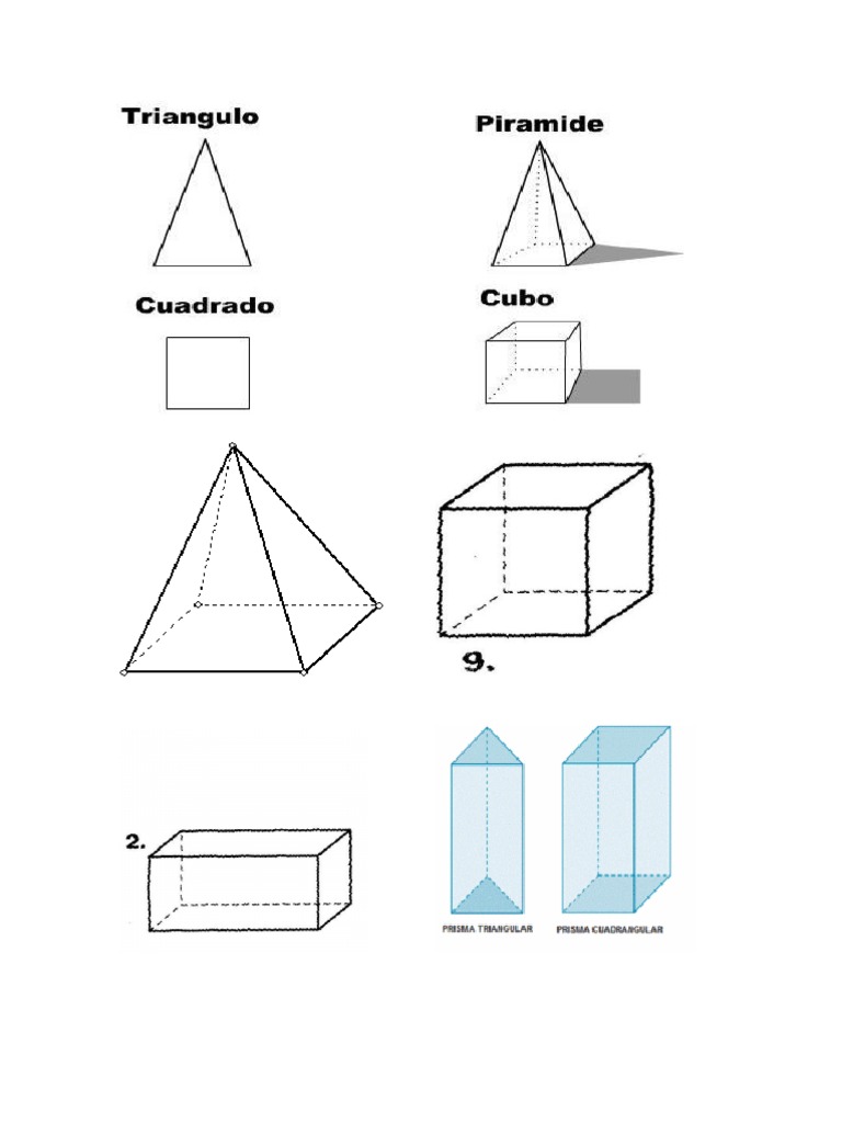 Prisma Cubo y Piramide | PDF