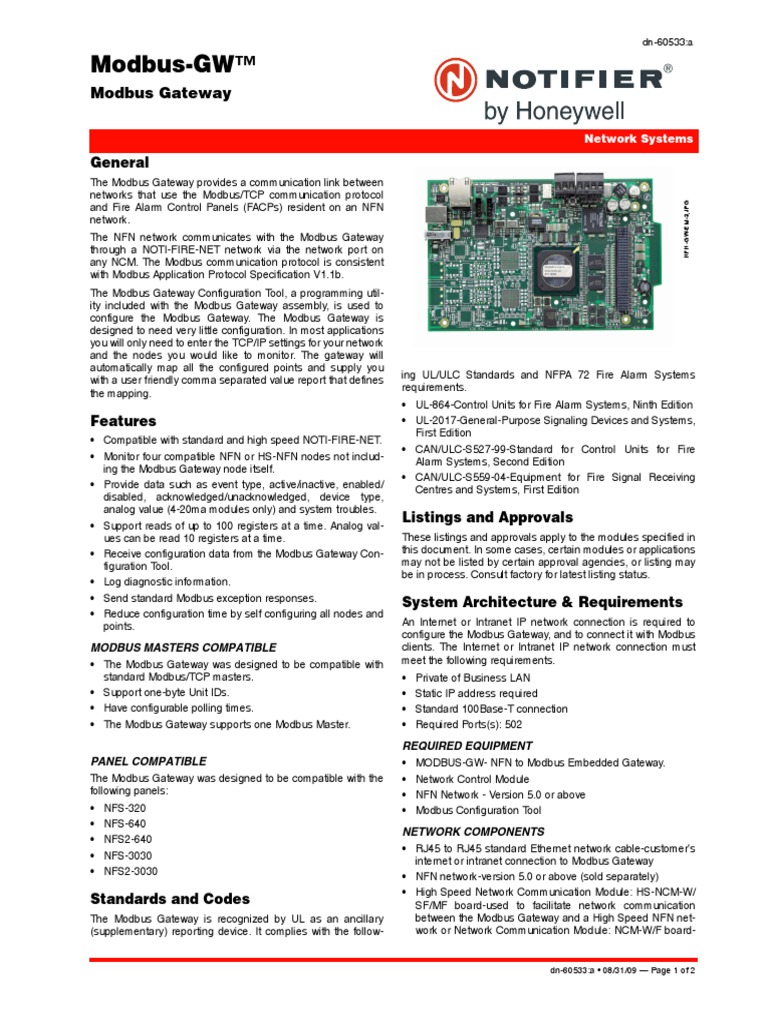 Modbus GW | PDF | Gateway (Telecommunications) | Computer Network