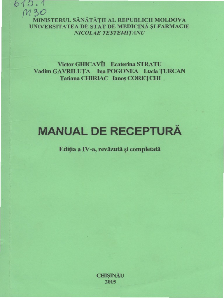 Manual de Receptura Editia IV PDF | PDF