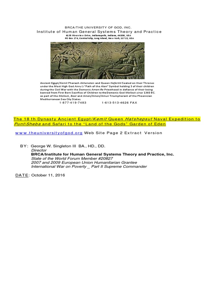 Hatshepsut's Expedition to Punt | PDF | Hatshepsut | Ancient Egypt