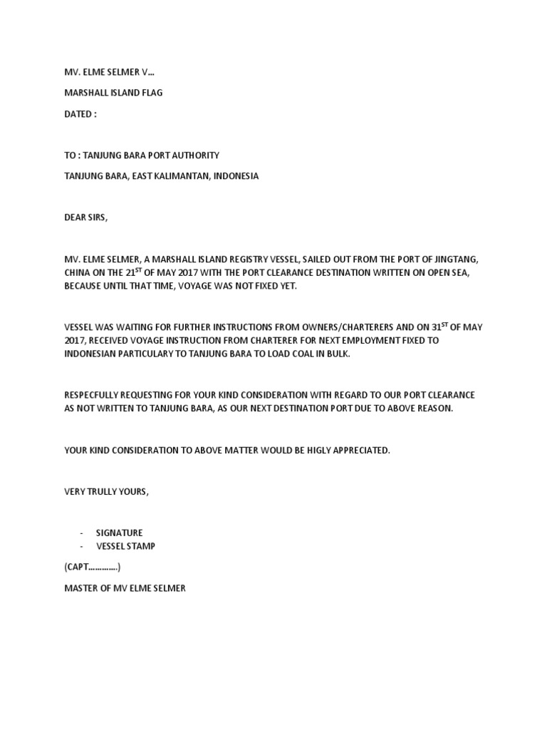 Deviation Letter Format | PDF