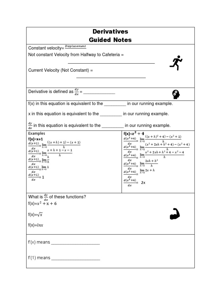 Guided Notes For Derivatives Lecture | Download Free PDF | Derivative ...
