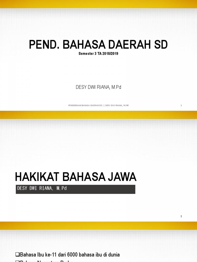 Materi Bhs Jawa | PDF