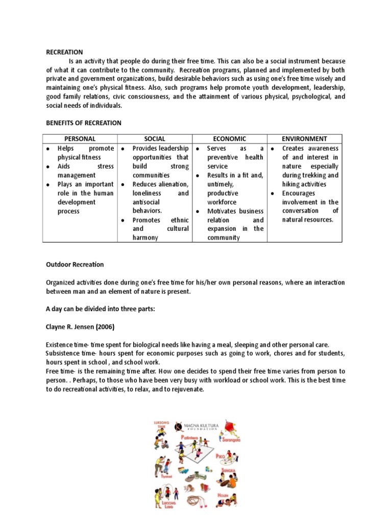 Recreation, Luksong Tinik, Patintero (Reading Material) | PDF ...