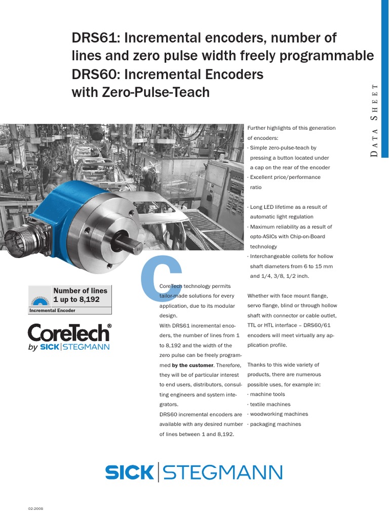 Product Information DRS60 DRS61 Incremental Encoders en IM0011203 | PDF ...