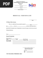 Medical Certificate Template | PDF | Physician | Health Care