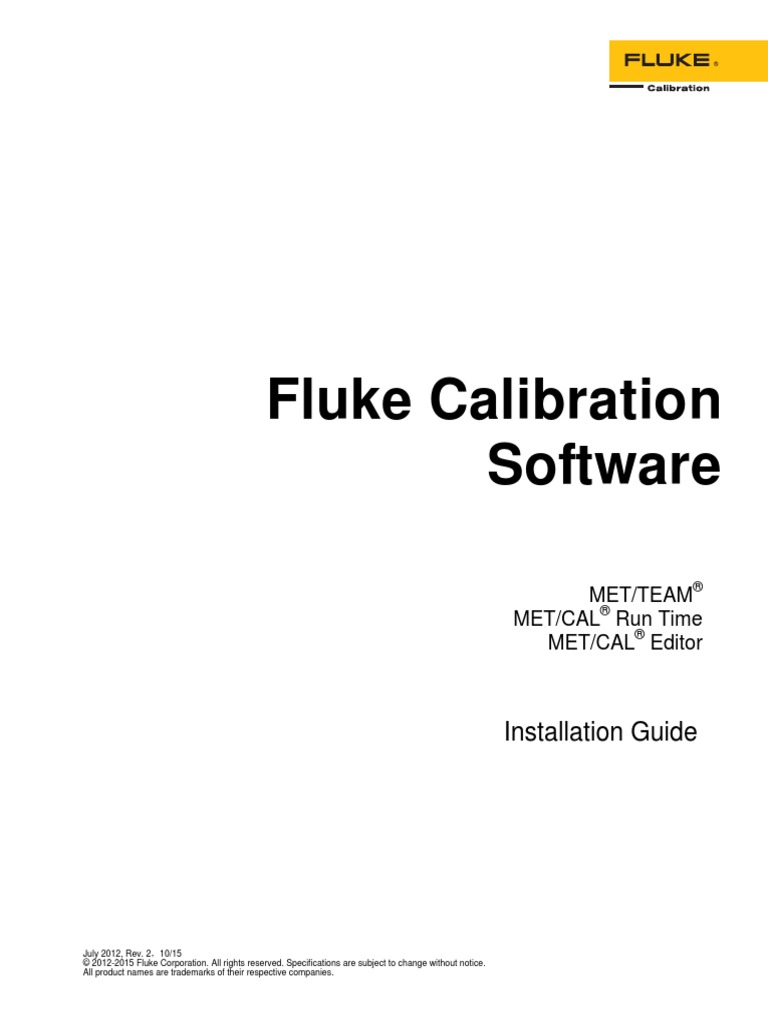 Fluke Calibration Software: Installation Guide | PDF | Microsoft Sql ...