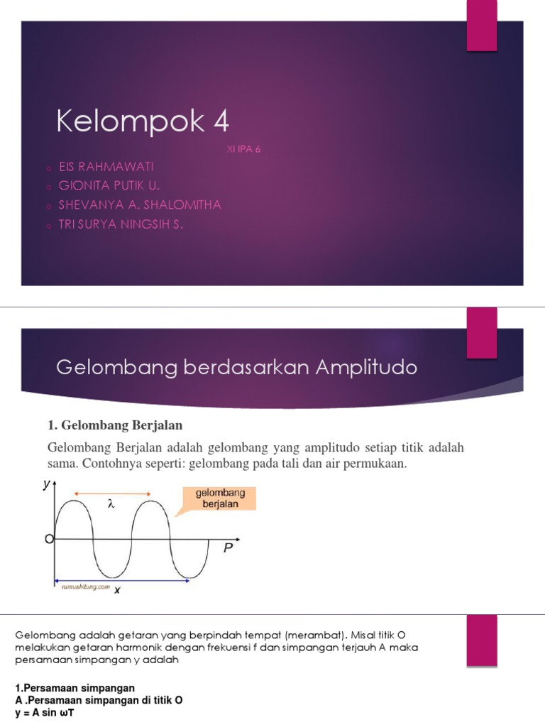 Amplitudo Gelombang dan Rumusnya | PDF