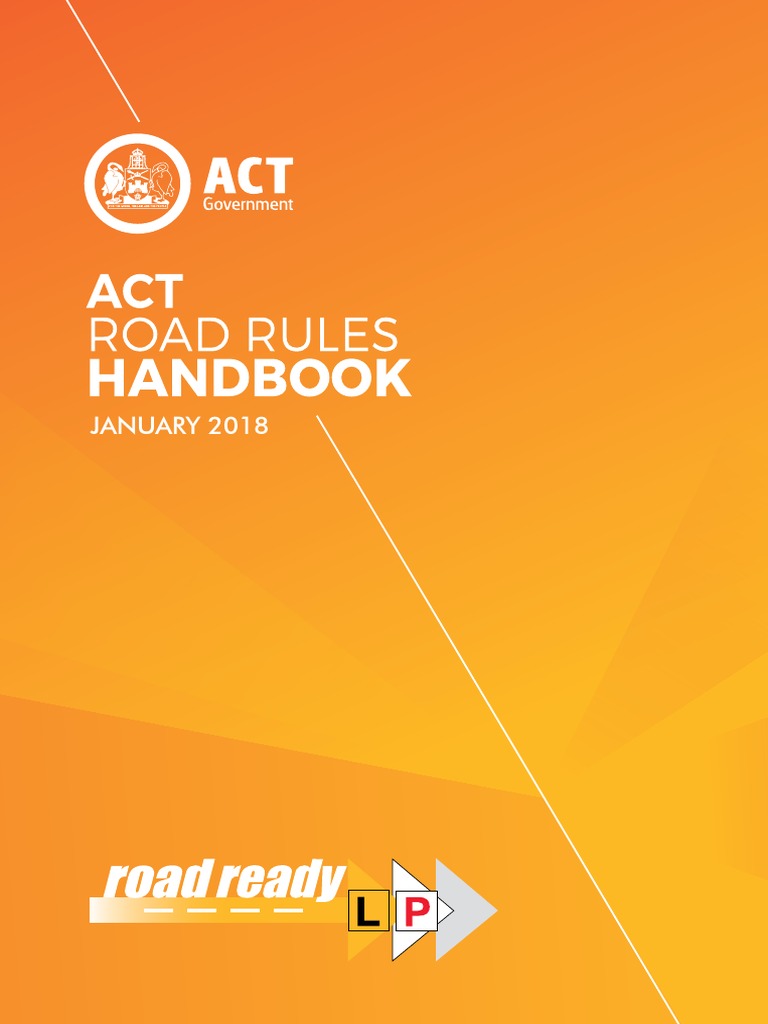 ACT Road Rules Handbook PDF | PDF | Driver's License | Driving