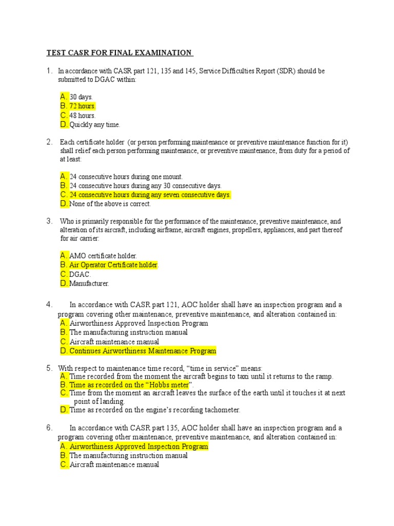 Test Casr For Final Examination | Download Free PDF | Industries | Vehicles
