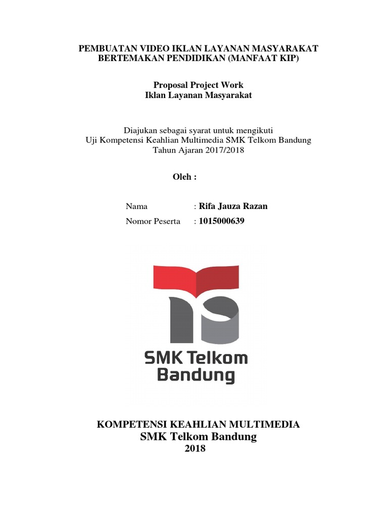 Proposal UJIKOM - Lengkap - Rifa Jauza R - XII MM 1 | PDF