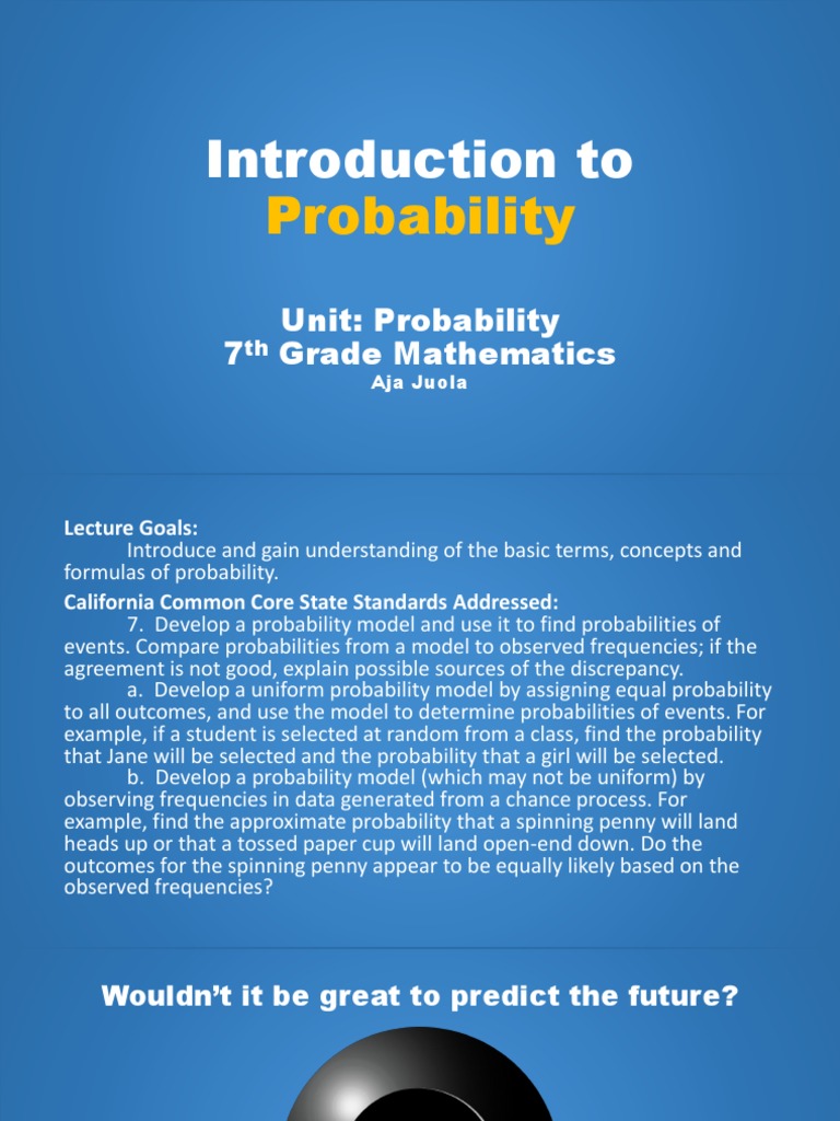 Probability Slides Final | PDF | Probability | Randomness