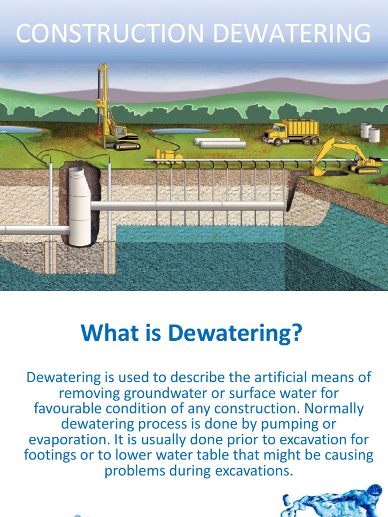 CONSTRUCTION DEWATERING METHODS AND IMPACTS | PDF | Deep Foundation ...