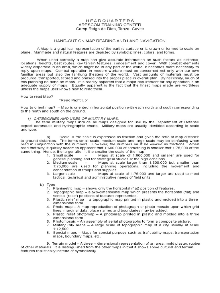 Headquarters Arescom Training Center Camp Reigo de Dios, Tanza, Cavite ...