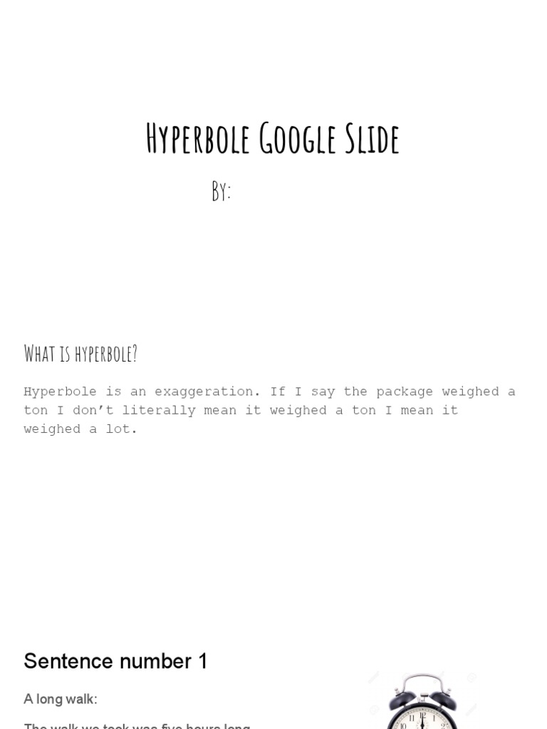 Hyperbole Google Slide | PDF